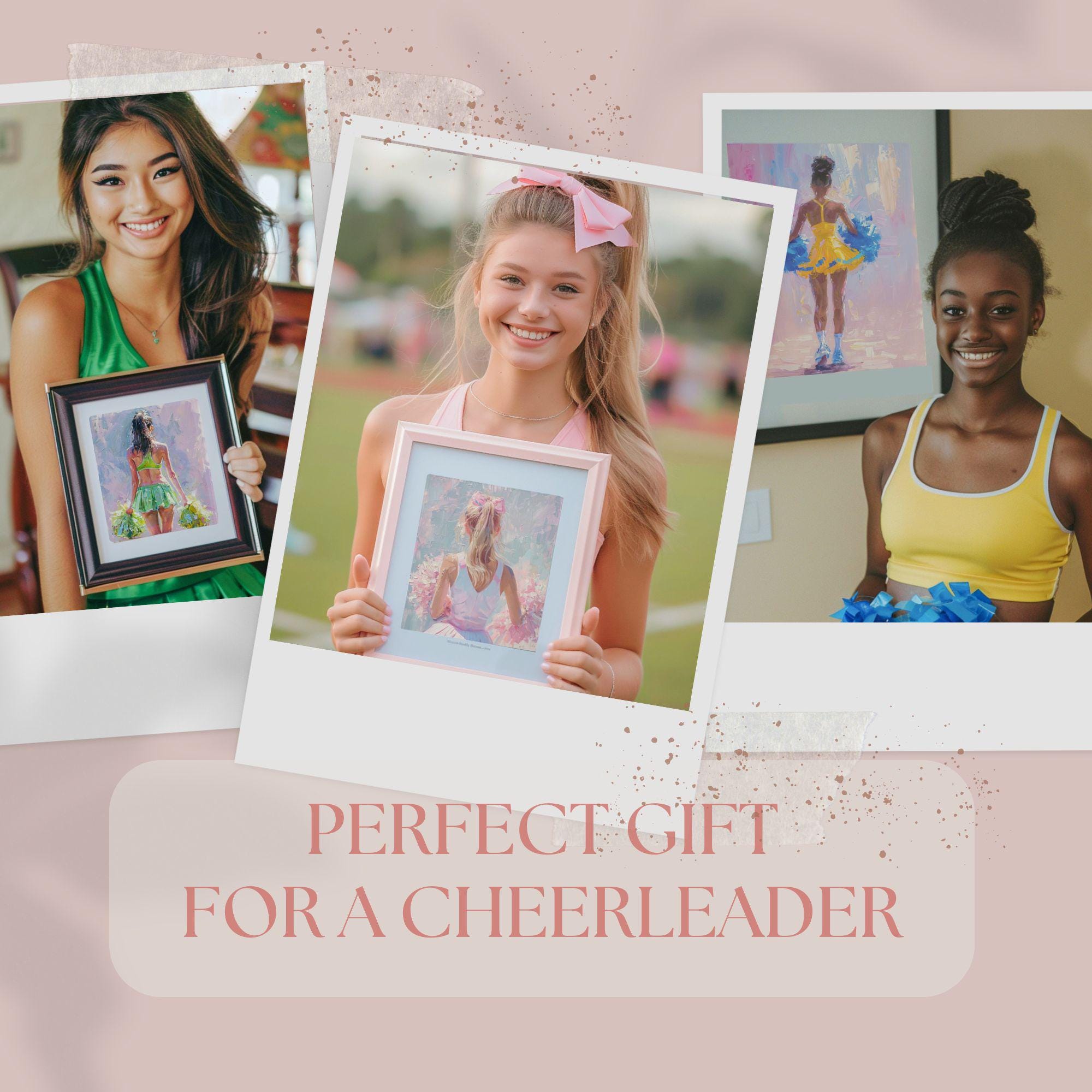 Cheerleader Pom Poms Poster Printable Cheerleader Sneakers Wall Art ...