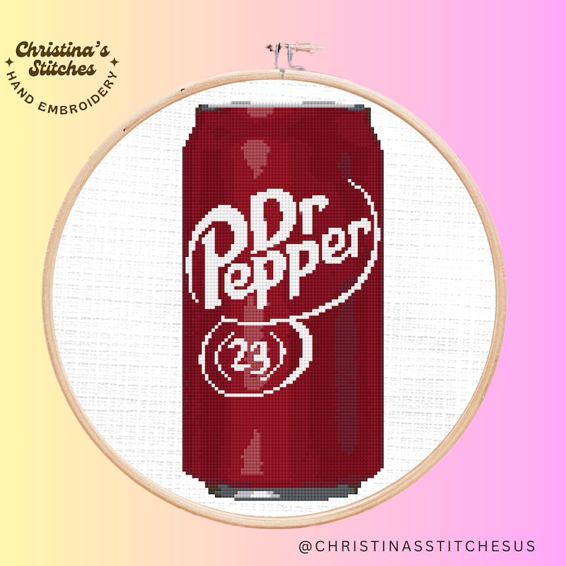 Dr Pepper Needlepoint - Etsy