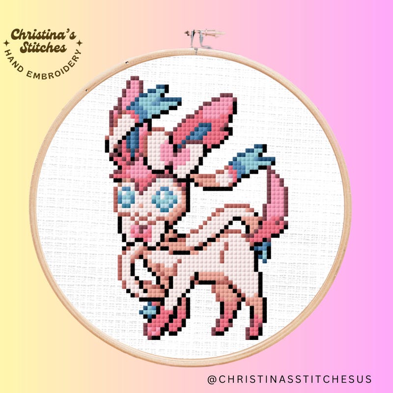 Sylveon Pixel Art - Etsy