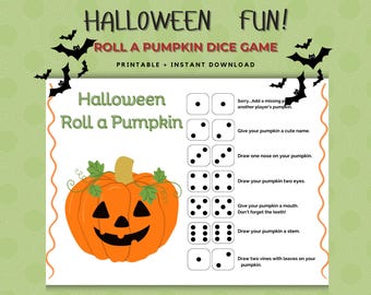 Fun Halloween Printable Dice Game for Kids - Perfect for Kids of All ...