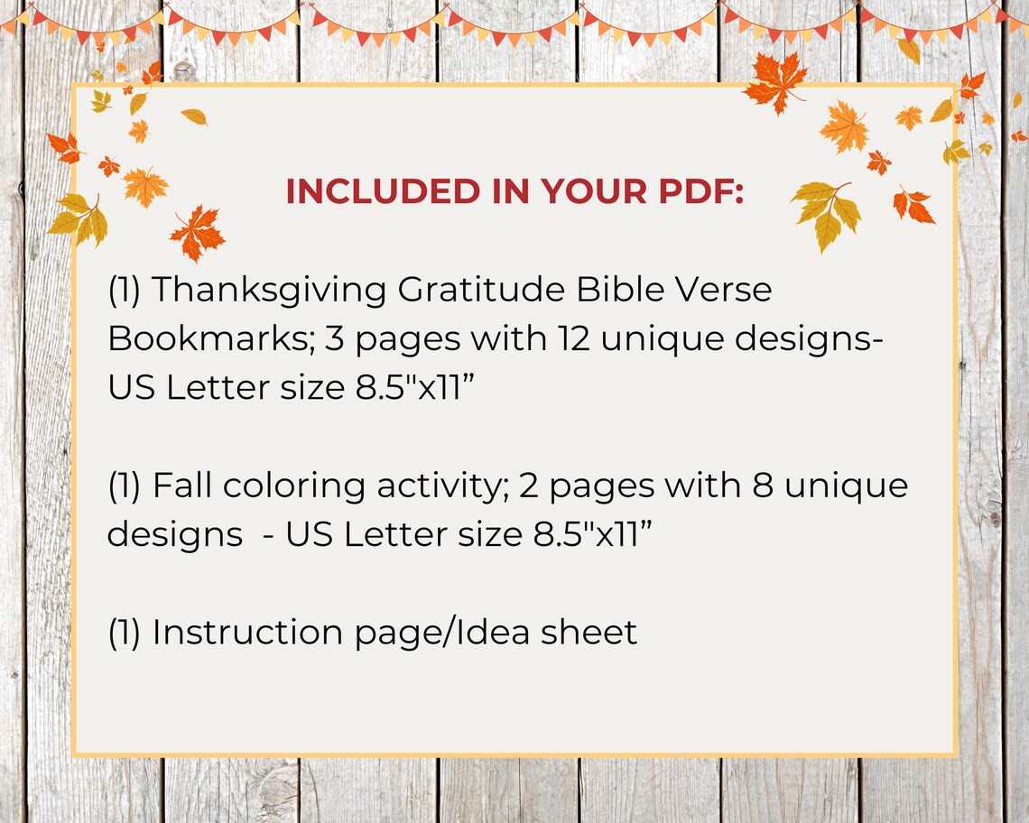 Thanksgiving Bible Verse Bookmarks, Printable Fall Coloring Activity ...