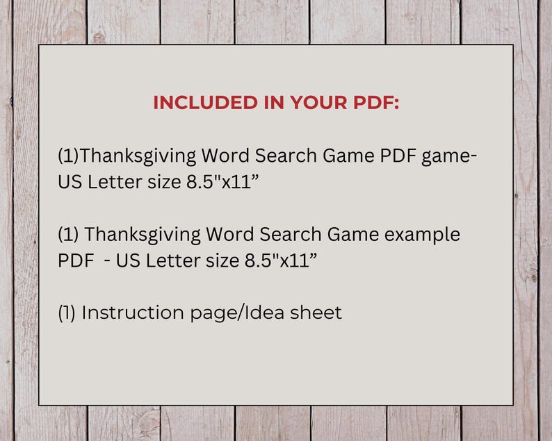 Thanksgiving Word Search Game: Fun Family Activity (printable); for ...