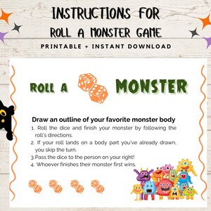 Fun Halloween Printable Dice Game for Kids - Perfect for Kids of All ...