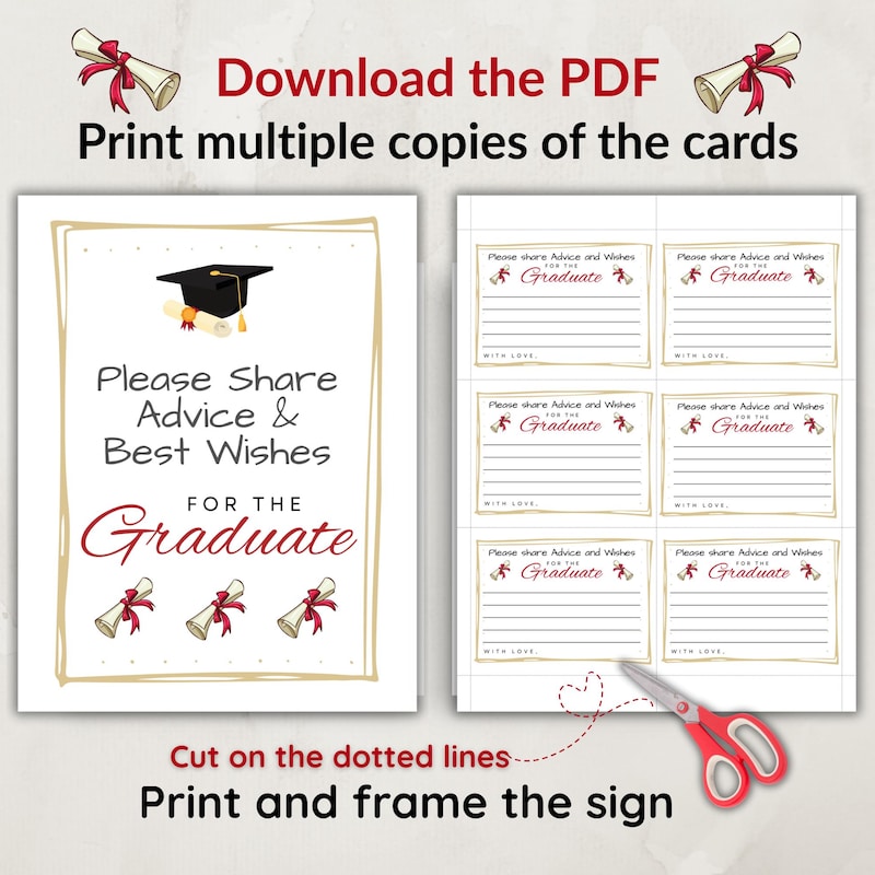 Graduation Advice Cards - Etsy
