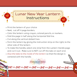 Lunar New Year Lantern Coloring Craft for Kids; Printable; Chinese New ...