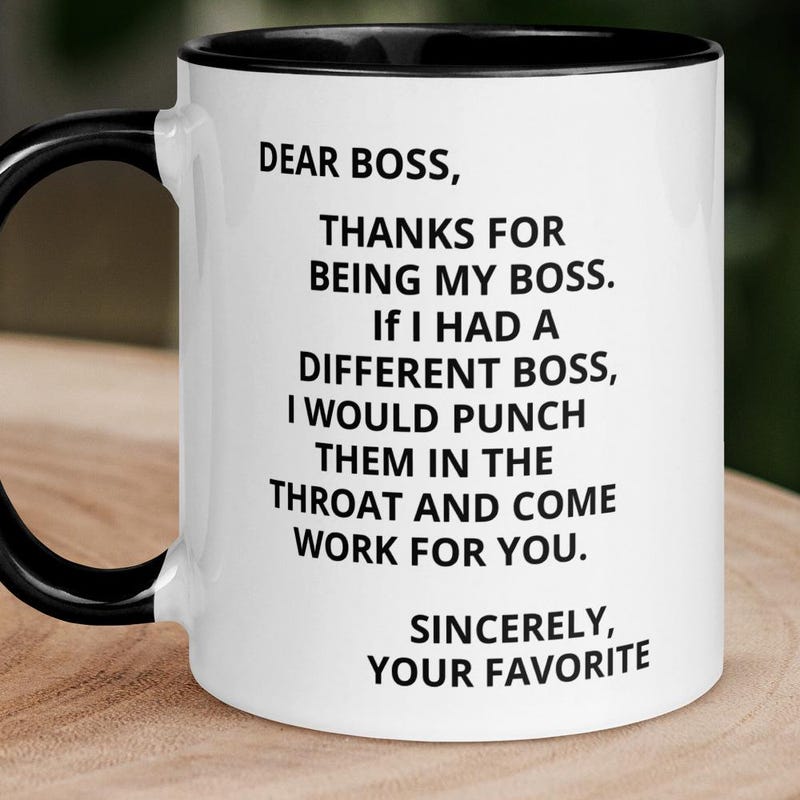 Dear Boss Mugs - Etsy