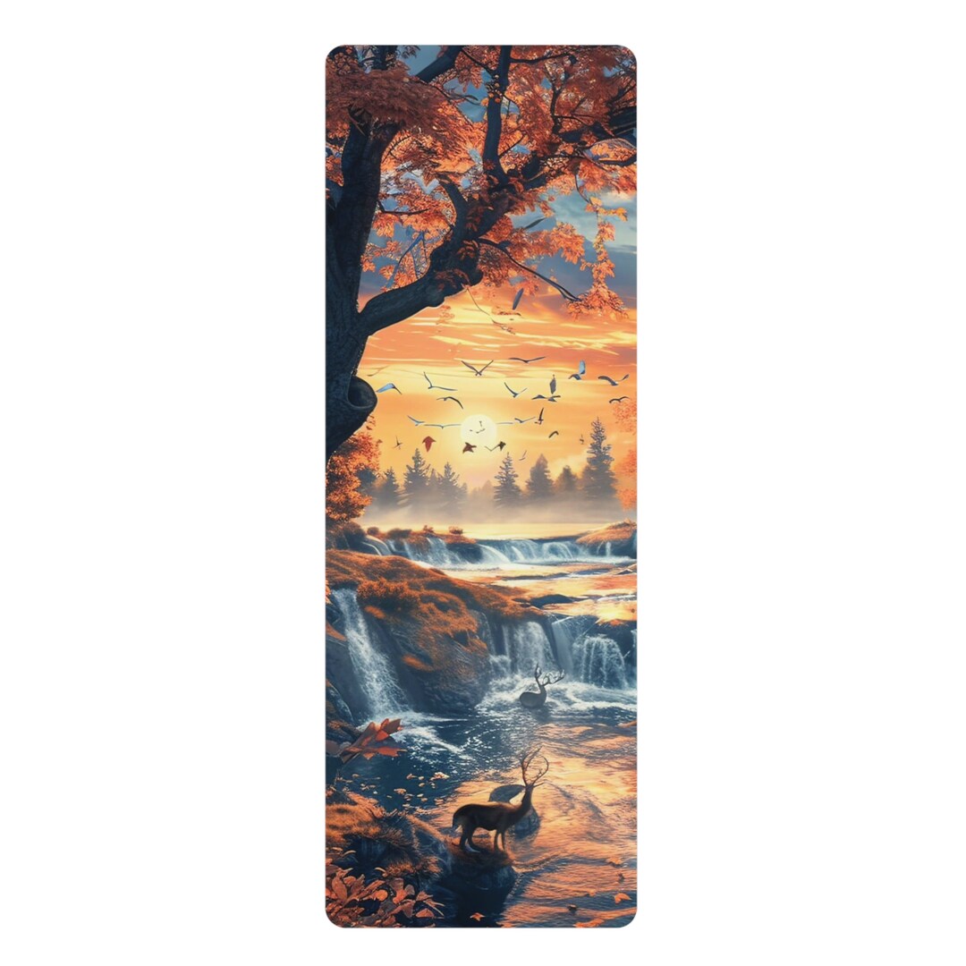 Sunset Design Yoga Mat, Nature Yoga Mat, Yoga Mat Colorful Yoga Mat ...