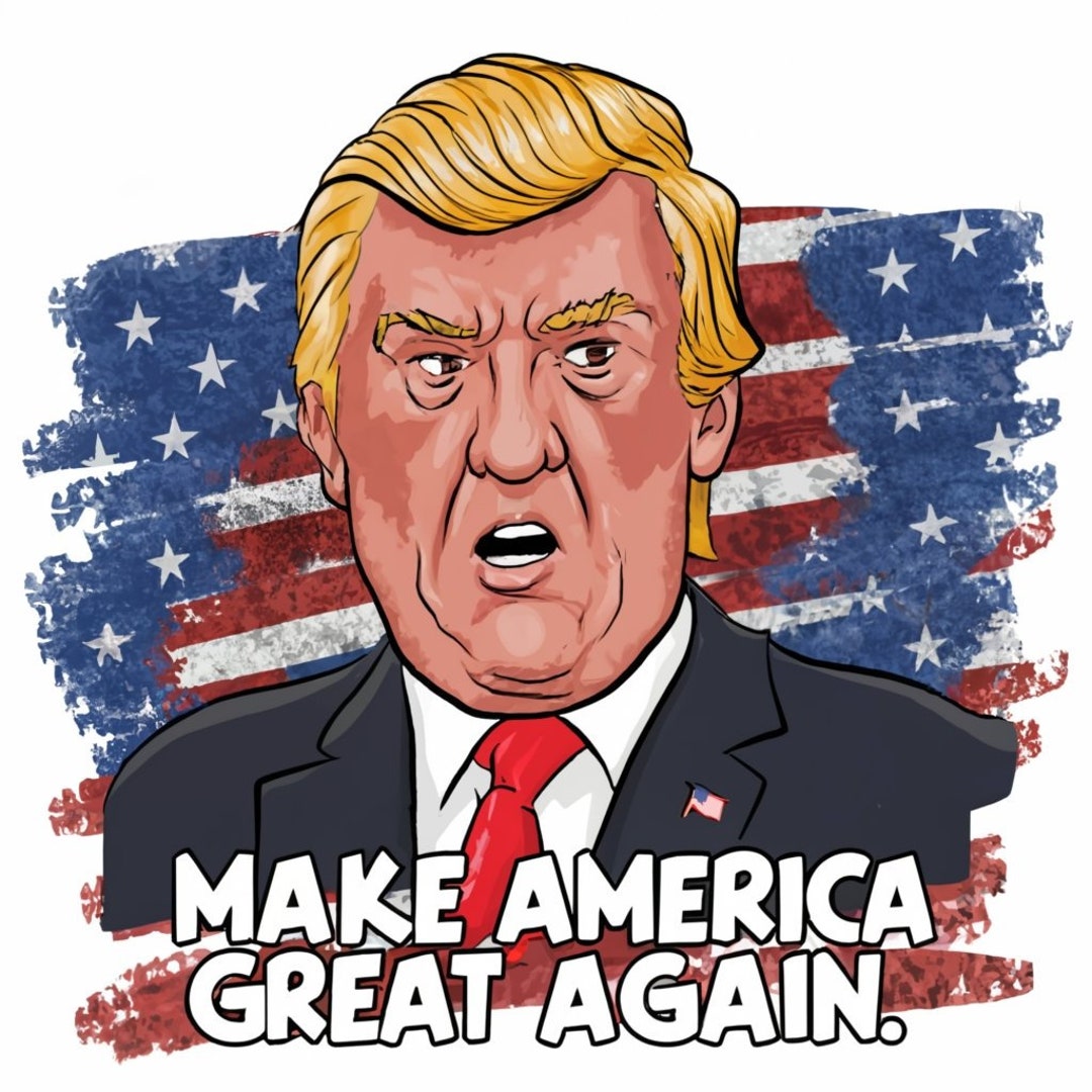 MAGA Sticker, Trump, Make American Great Again, Funny, Stickers, Drink ...