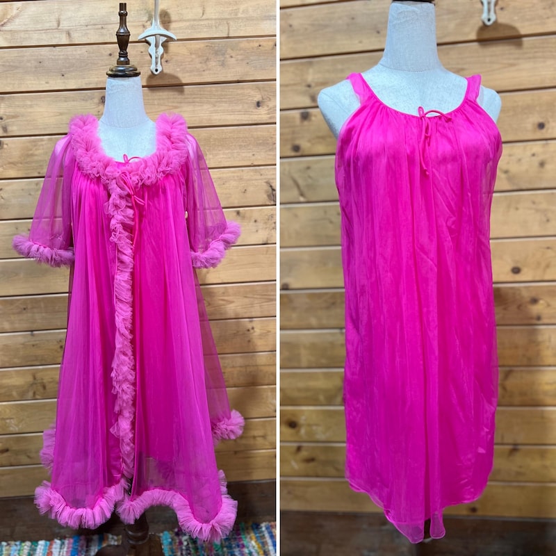 Vintage Peignoir 1950 - Etsy