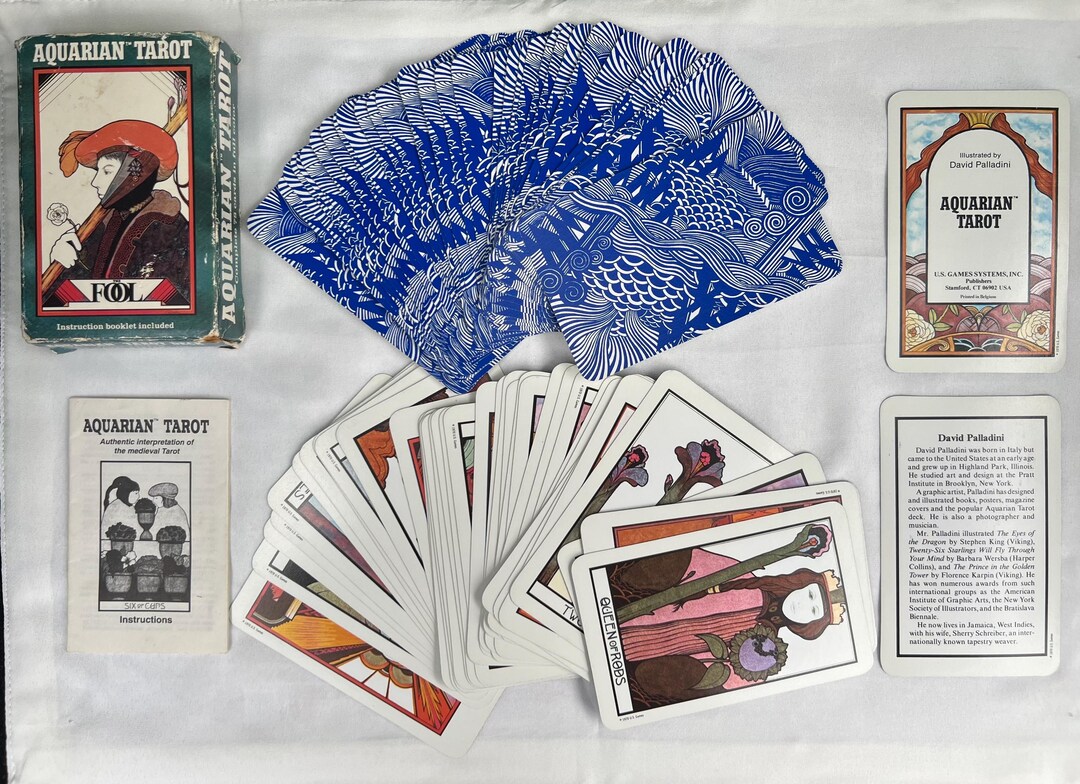 Aquarian Tarot Deck – Belgium Printing – 1970 Artwork, 1993 Edition ...