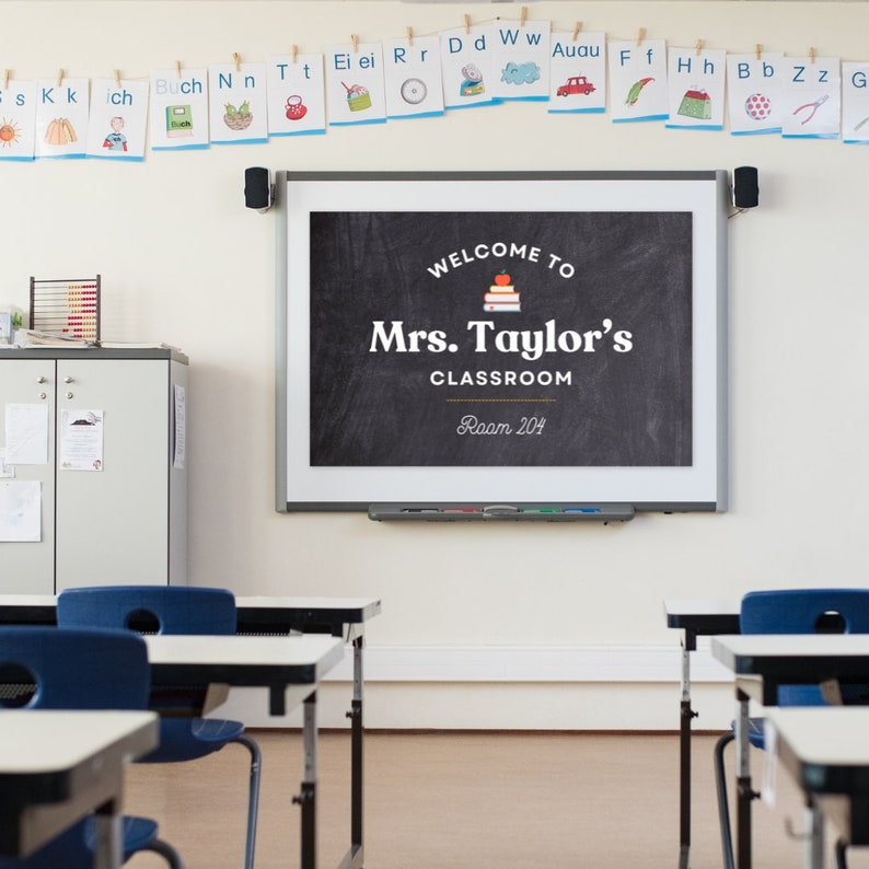 Editable Welcome Back to School Poster (canva Template) - Etsy
