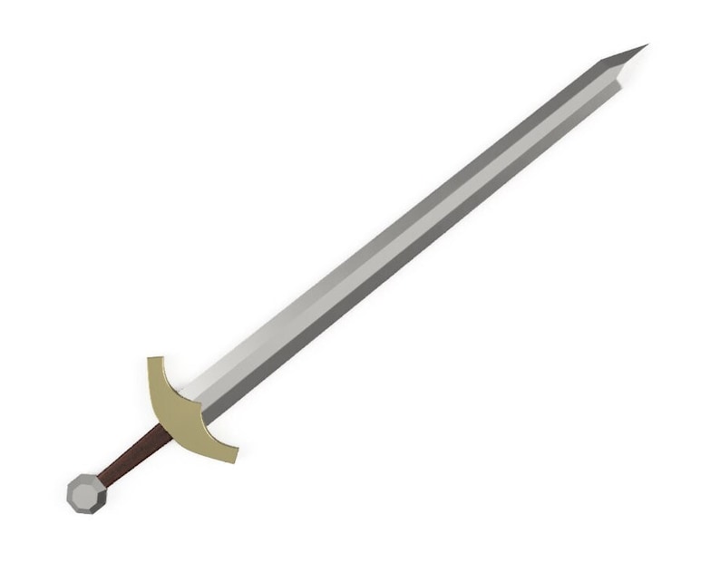 Medieval Costume Arming Sword STL File Cosplay - Etsy