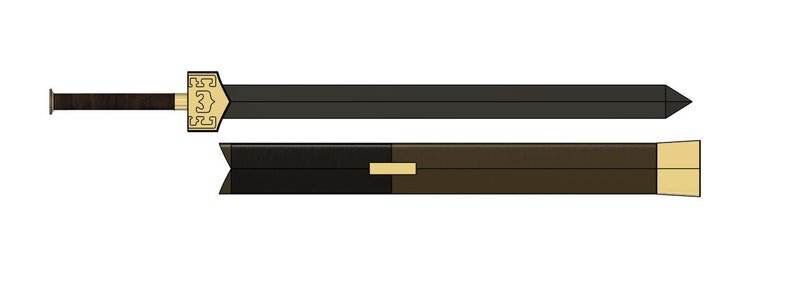 Avatar the Last Airbender Costume Sokka's Space Sword STL File Cosplay ...