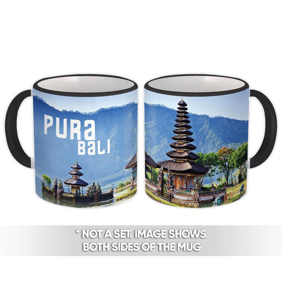 BALI INDONESIA Mug Gift Pura Temple Flag Indonesian Balinese Country - Etsy