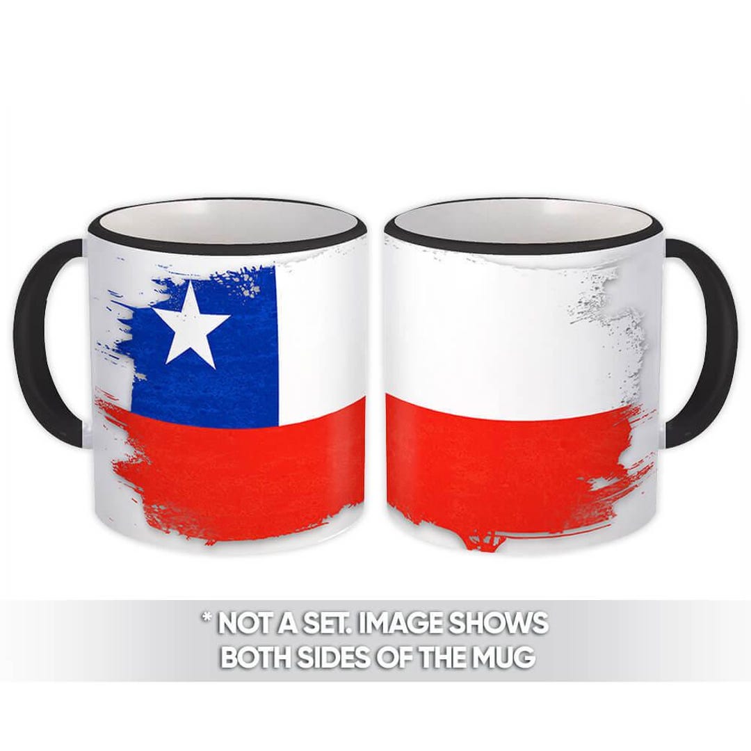 Chile Mug Gift Distressed Flag Vintage Chilean Expat Country - Etsy