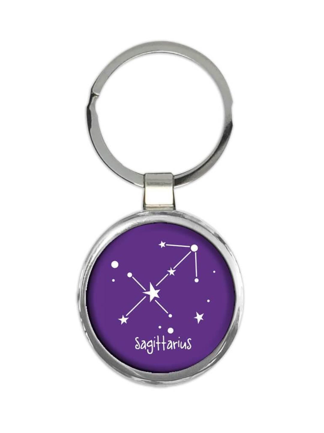 Sagittarius Gift Round Keychain Zodiac, Signs Esoteric Horoscope ...