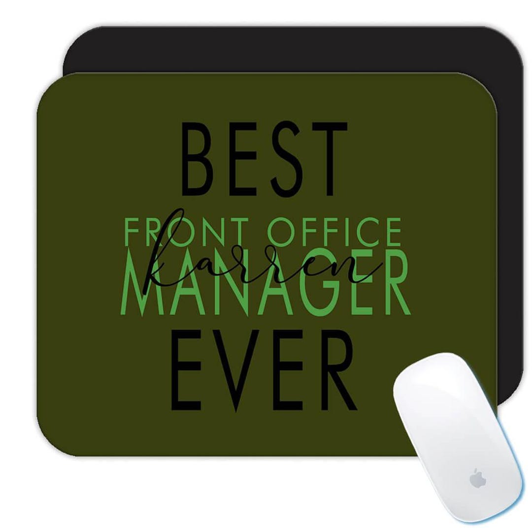 Personalized Best Front Desk Manager Mousepad Gift Customizable - Etsy