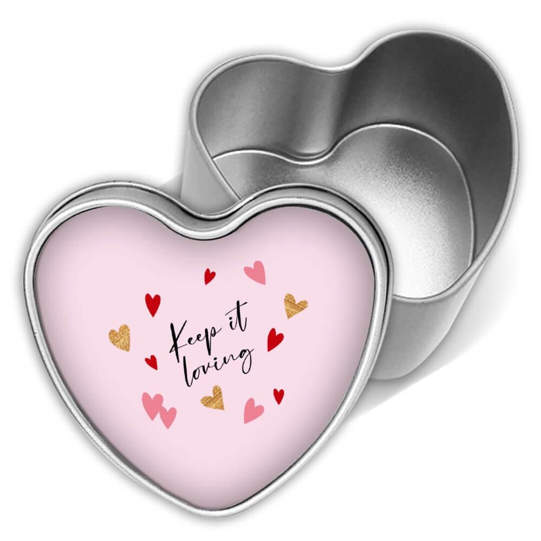 Keep It Loving Heart Tin Box Gift Valentines Day Hearts - Etsy