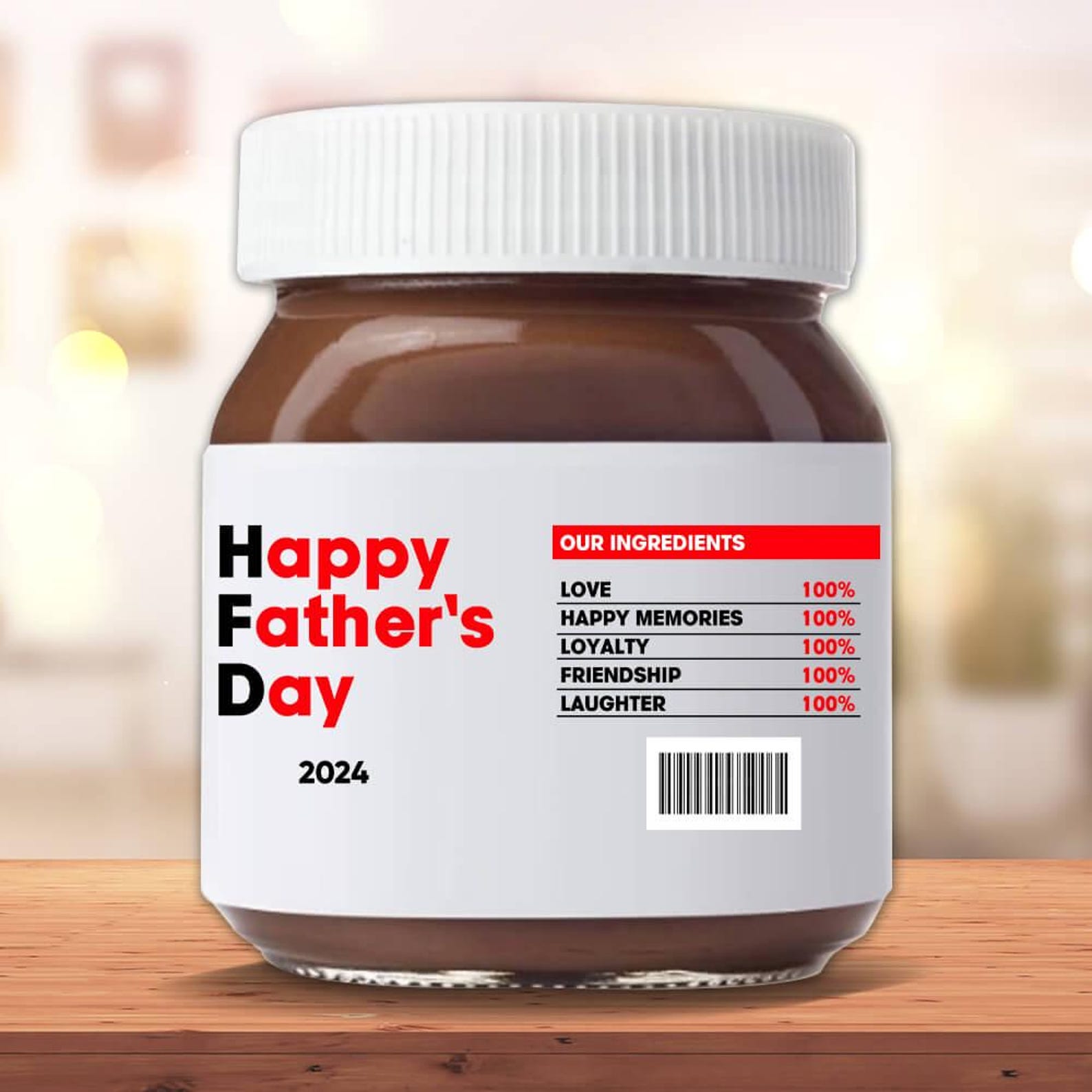 Personalized Label for Fathers Day Nutella Jars Sticker Vinyl ...