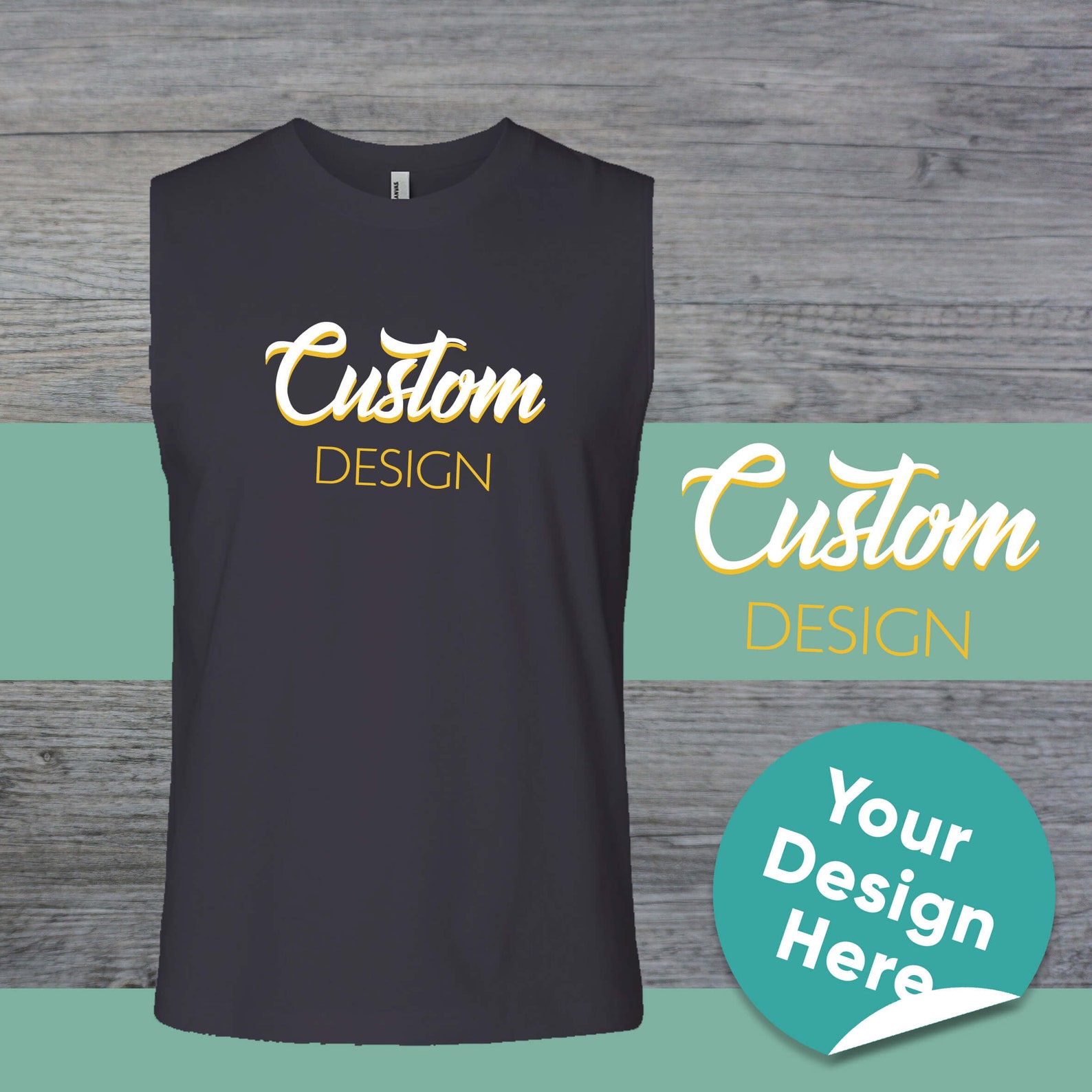 Personalized Muscle Shirt Customized Muscle Shirt Gym Sport Team ...