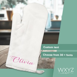 Custom Oven Mitt Kitchen Accessories, Personalized Oven Mitt, Non-slip ...