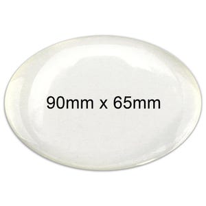 Personalized 90mm Epoxy Oval Stickers Custom Love Designs Flexible ...