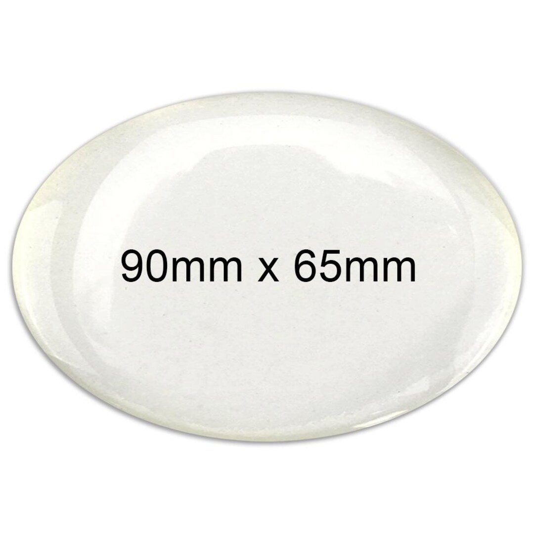 Epoxy Clear Oval-shaped Stickers 3D Resin Oval Cabochon Promotional ...