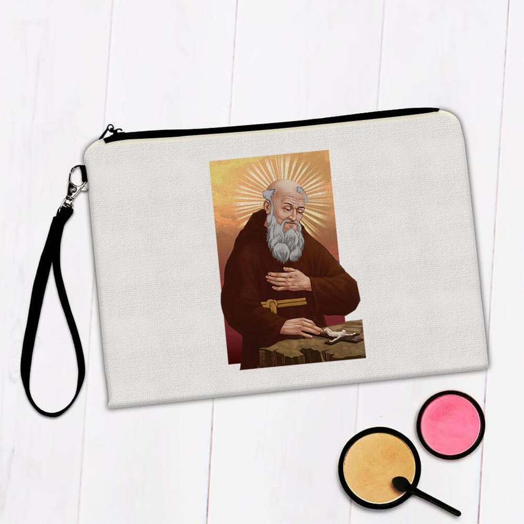 Saint Joseph of Leonessa Makeup Bag Gift Catholic Church Crucifix ...