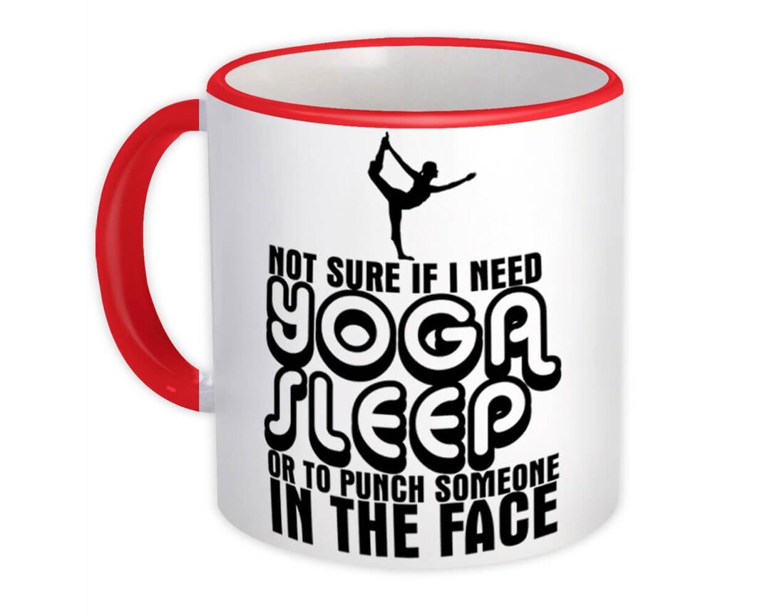Yoga Sleep Mug Gift Punch Someone Funny Joke Friend - Etsy