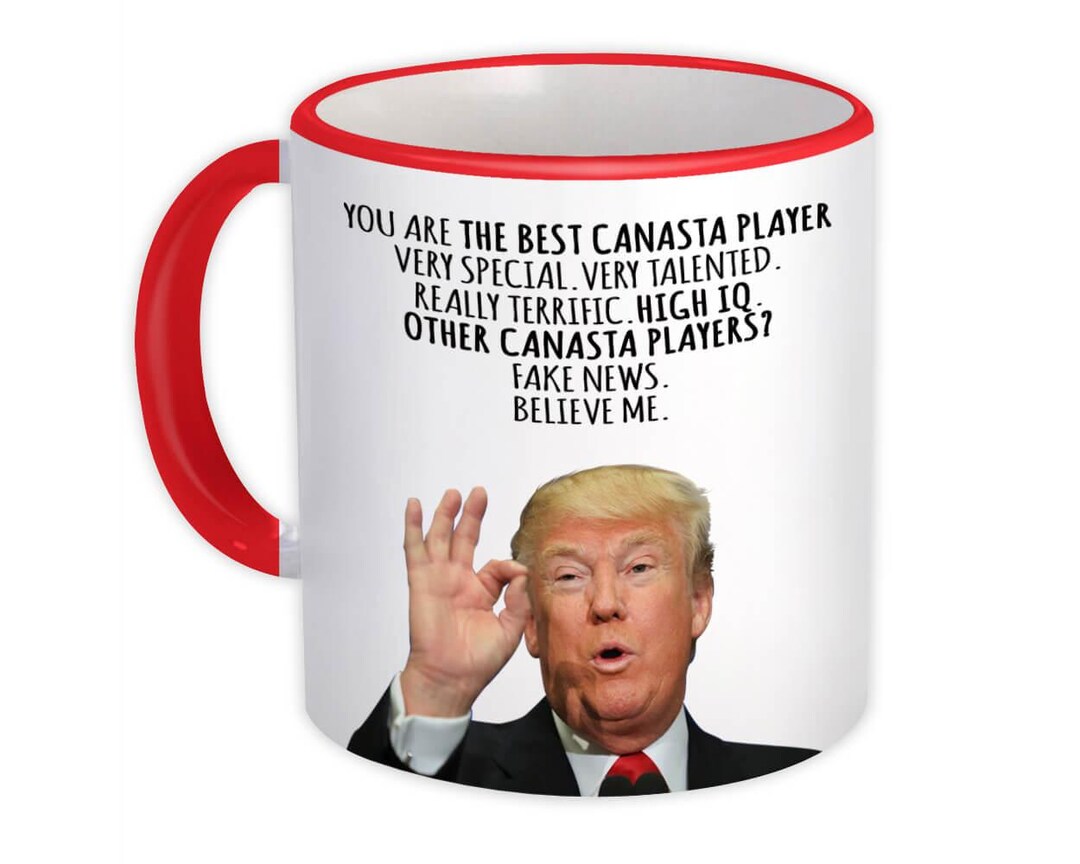 Great Canasta Player Gift Funny Trump Mug Birthday Christmas Sports - Etsy