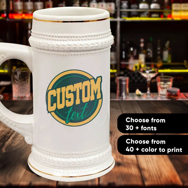 Custom Beer Stein - Etsy