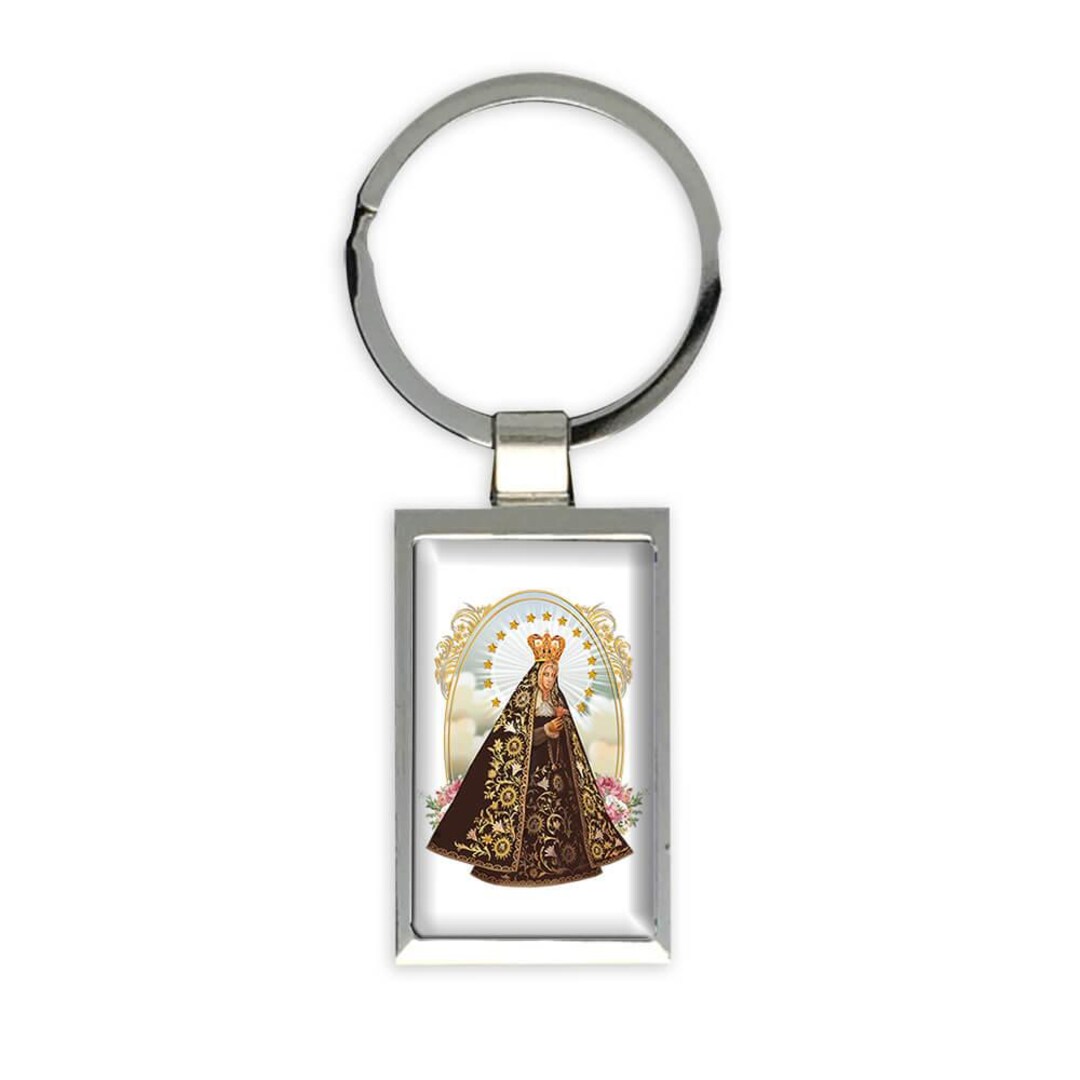 Nuestra Senora De Oaxaca Gift Rectangular Keychain Our Lady Saint ...