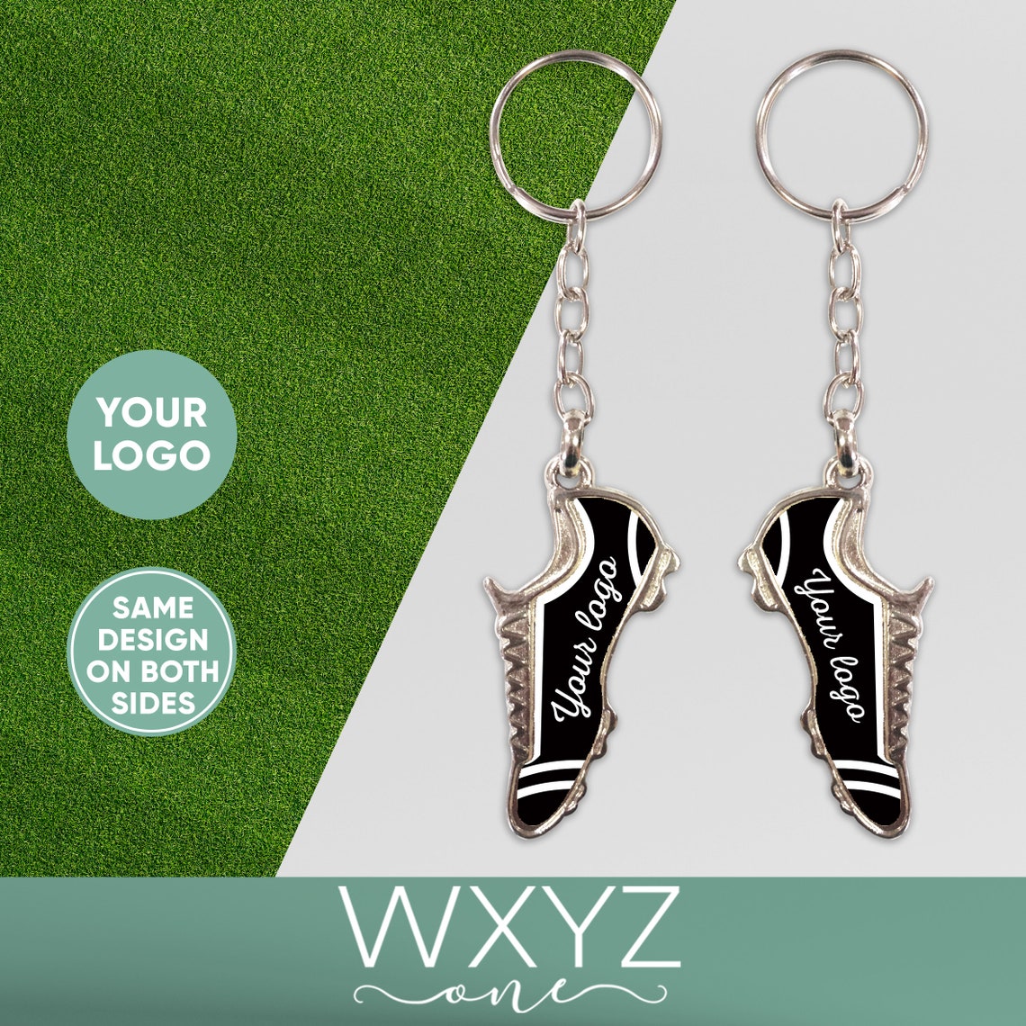 Personalized Metallic Football Boot Keychain, Custom Soccer Gift - Etsy