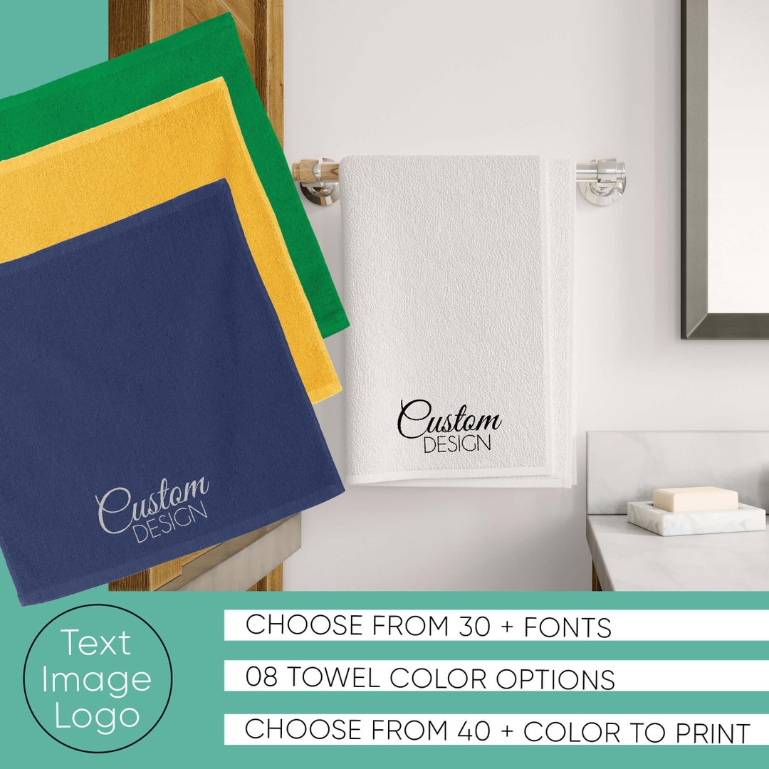 Personalized Cotton Rally Towel Fingertip Bath Decor Customized Rally ...