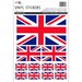 United Kingdom Sticker Gift Flag Retro Artistic British Expat Country ...
