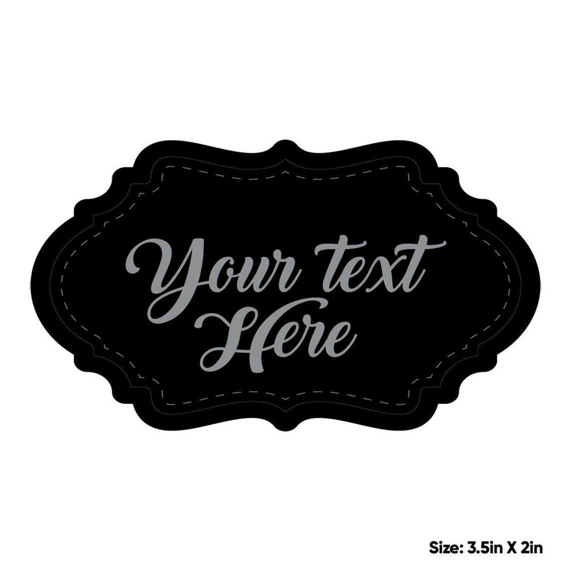 Custom Textured Fancy Tray Chalkboard Sticker Bulk Pantry Organize ...