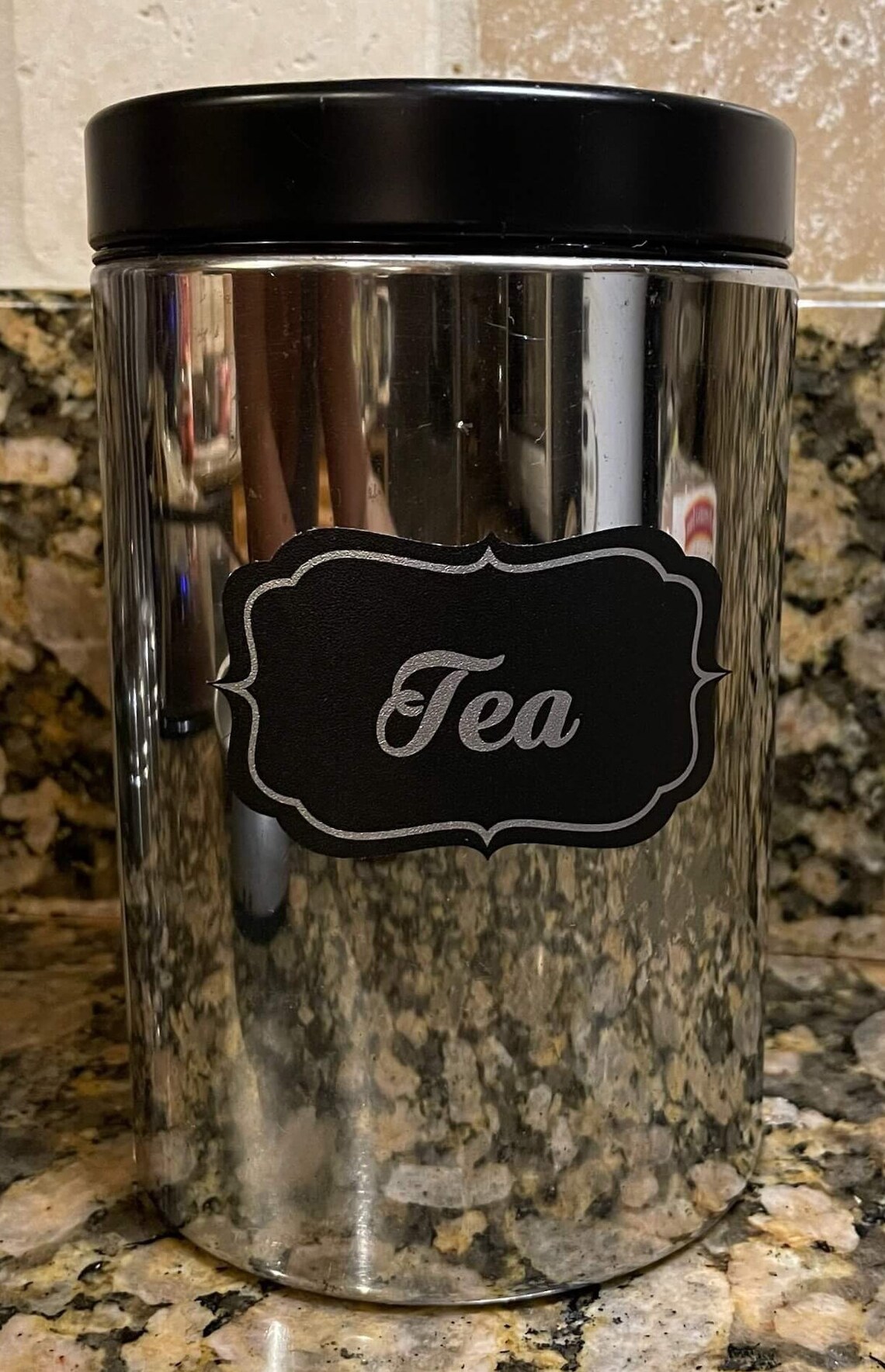 Custom Textured Fancy Tray Chalkboard Sticker Bulk Pantry Organize ...