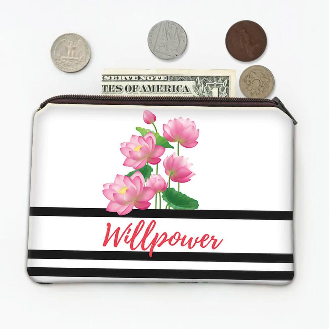 Water Lillies Lotus Coin Purse Gift Willpower Flowers Floral Art Print ...