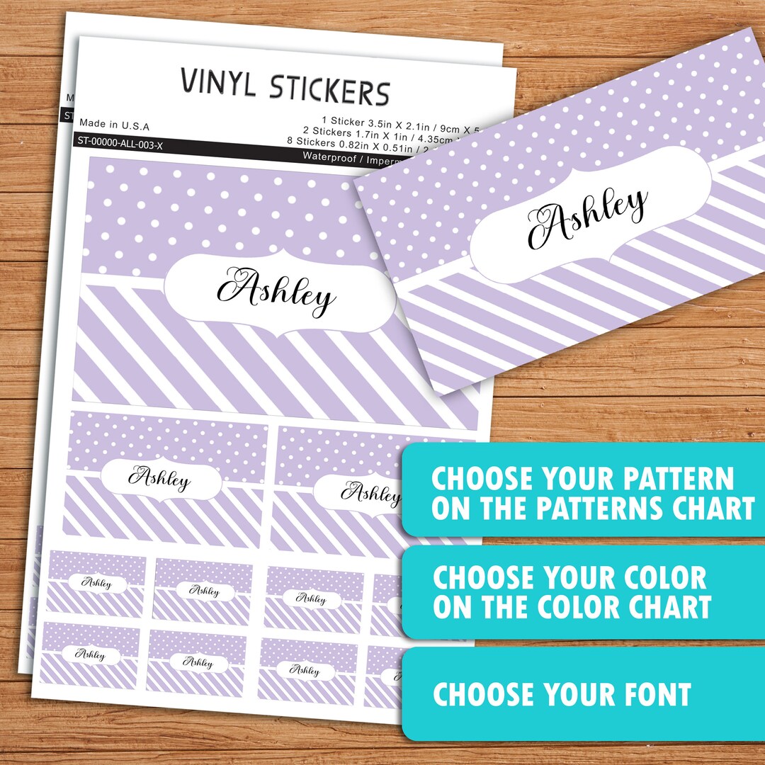 Personalized Sheet Multi Sizes Stickers Bulk Custom Sticker Hobby ...