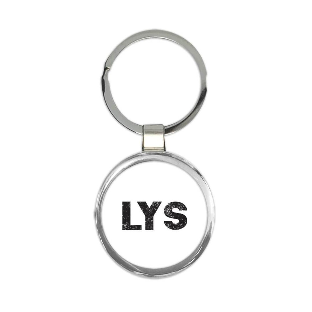 France Lyon Saint Exupery Airport LYS Gift Round Keychain Airline ...