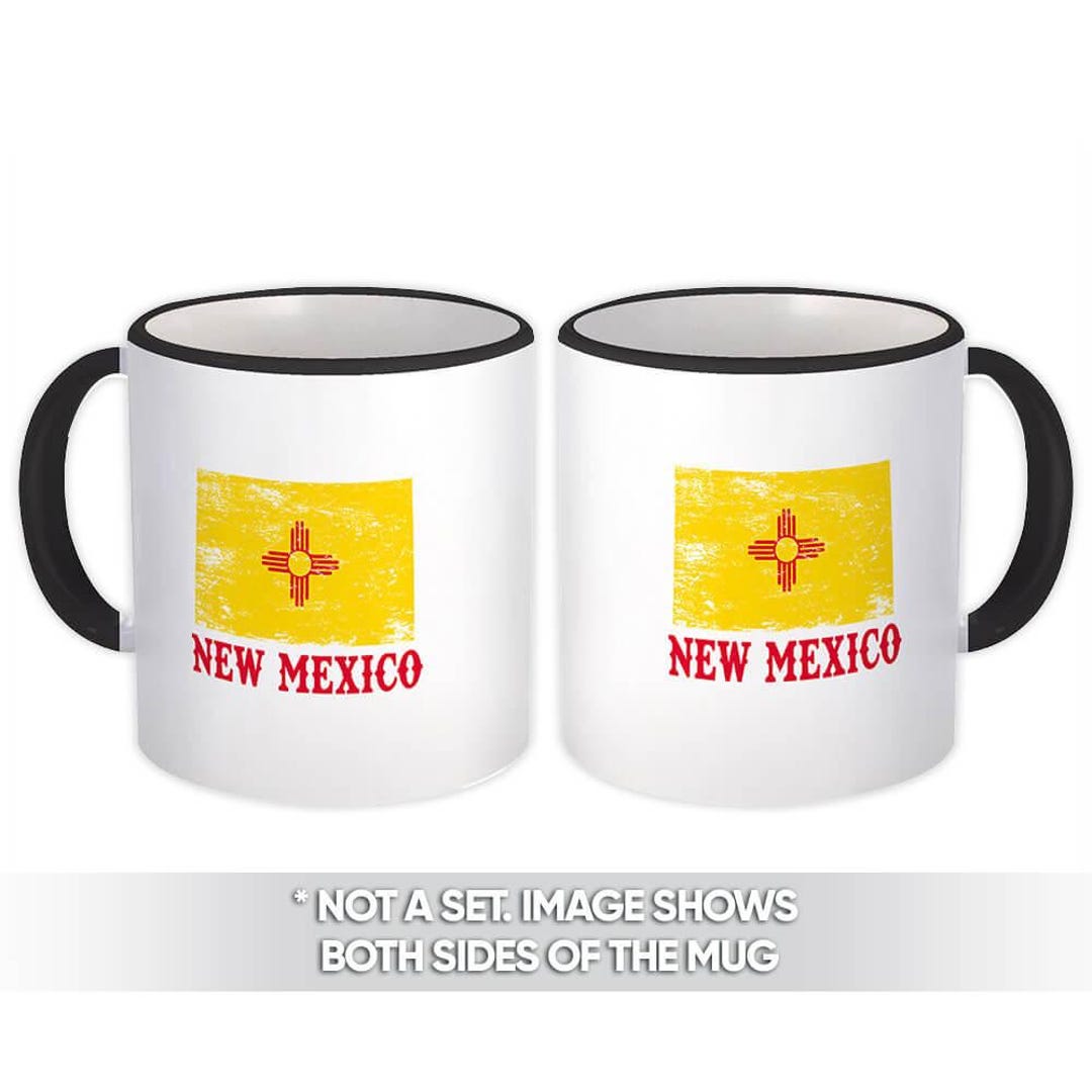 New Mexico Mug Gift Flag Distressed Souvenir State USA Christmas ...