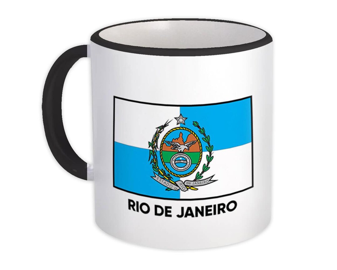 Rio De Janeiro Mug Gift Brazil Flag Country State Brasil Estado - Etsy