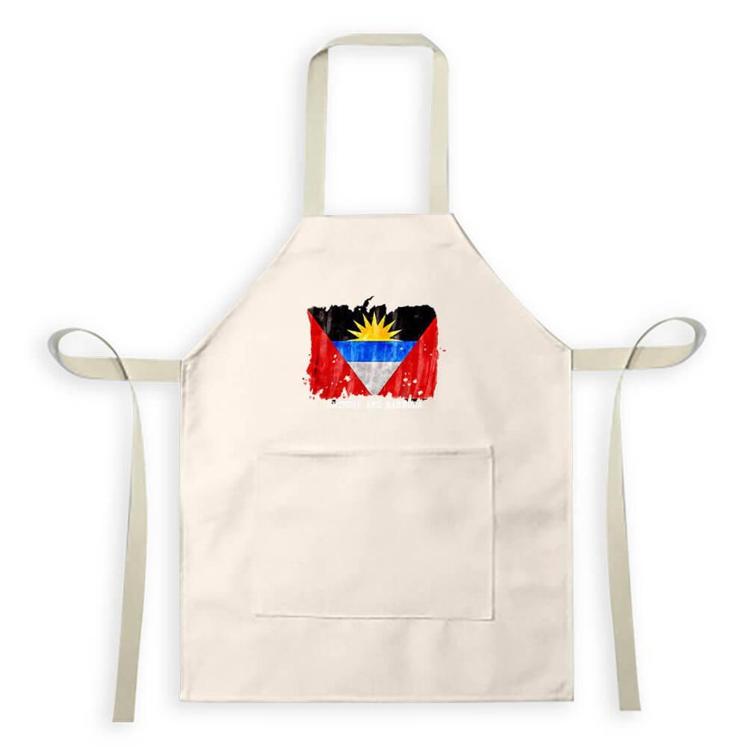 Antigua and Barbuda Flag Linen Apron Gift Travel Expat Country ...
