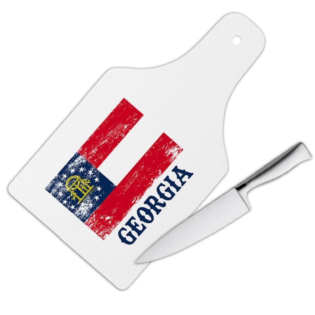 Georgia Cutting Board Gift Flag Distressed Souvenir State USA Christmas ...
