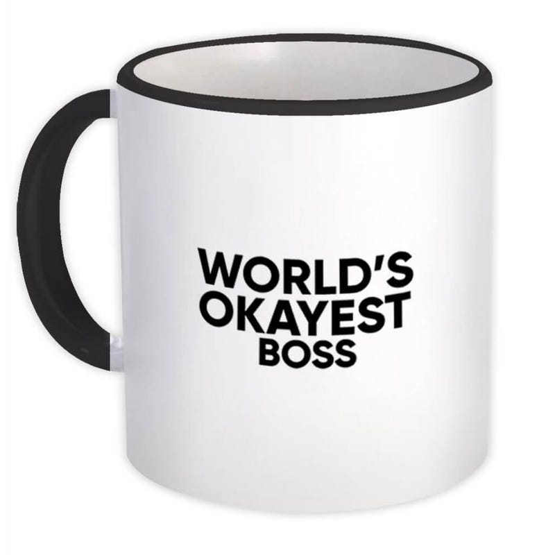 Worlds Okayest Boss - Etsy