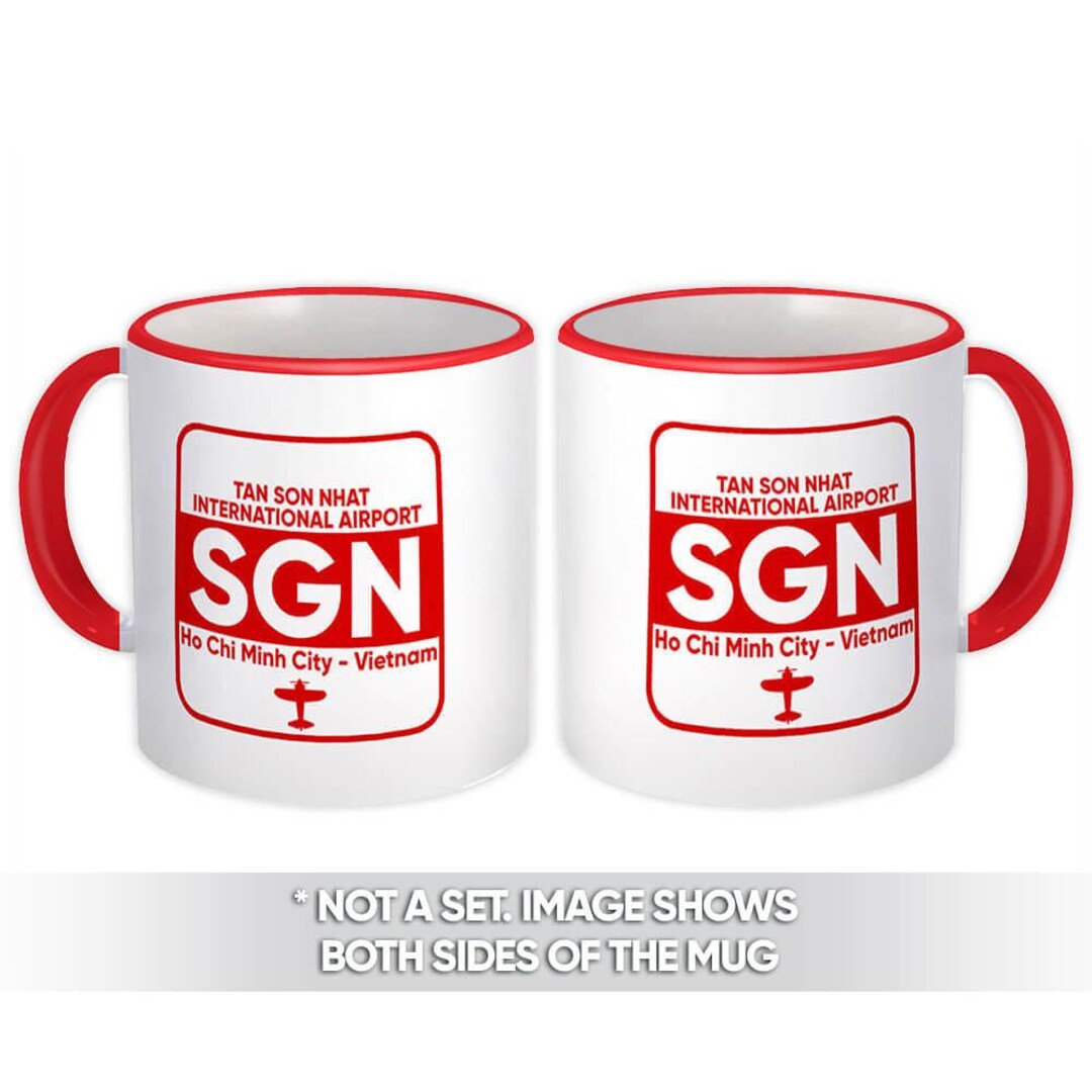 Vietnam Airport Ho Chi Minh City SGN Mug Gift Travel Airline Pilot ...