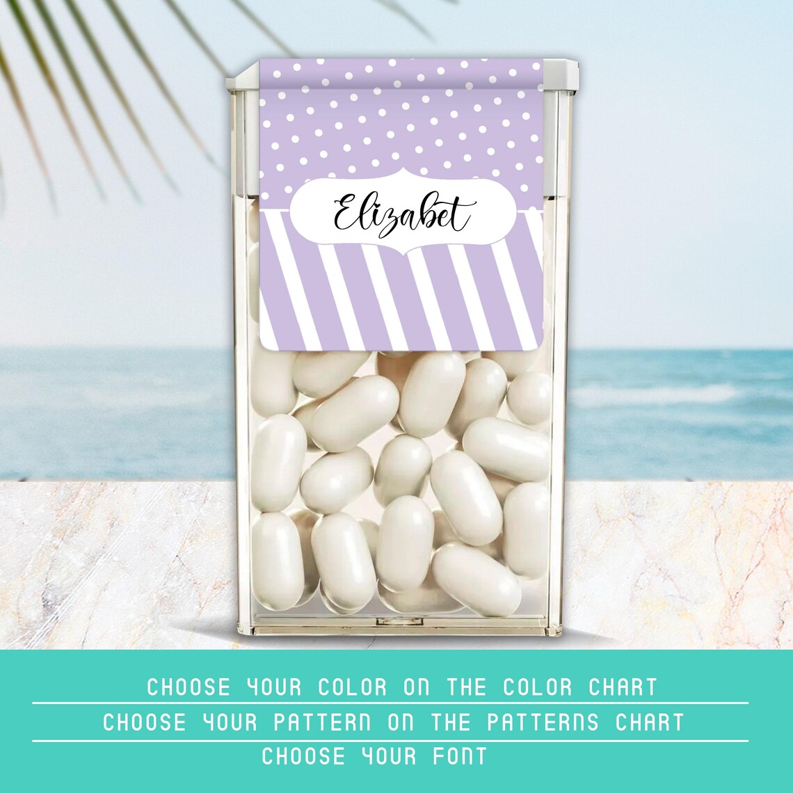 Personalized 24 Mint Label Sticker Bulk Custom Tag Label Party Favor ...