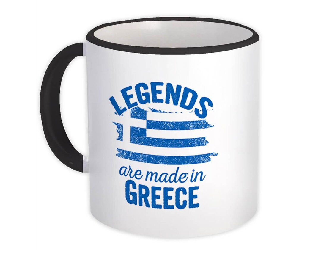 Legends Are Made in Greece Mug Gift Flag Greek Expat Country - Etsy