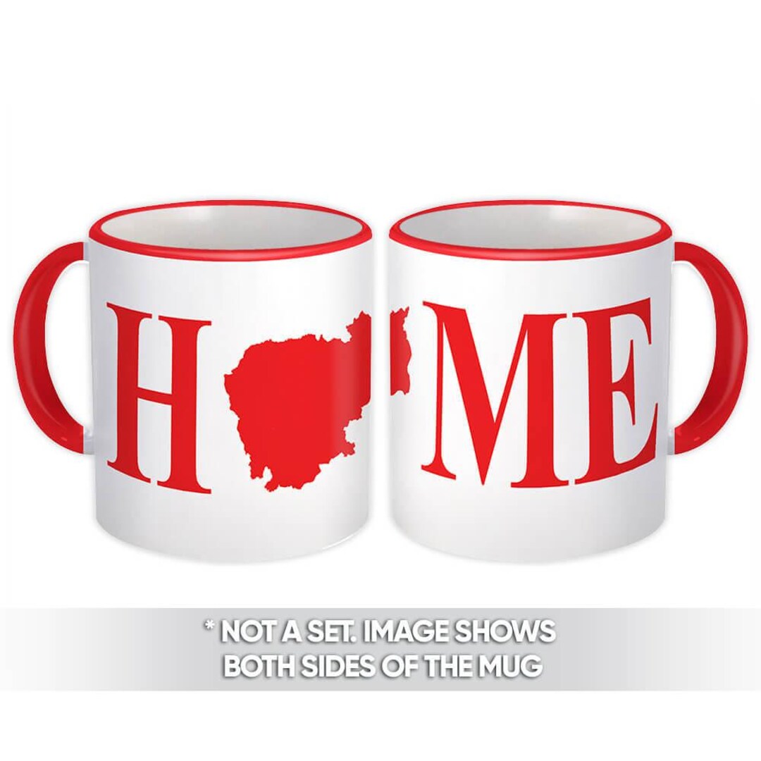 Cambodia Home Map Mug Gift Cambodian Epat Country Souvenir Silhouette ...