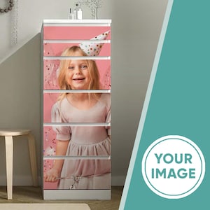 Custom Vinyl Front Wraps for IKEA® Malm Dresser Personalized Vinyl ...